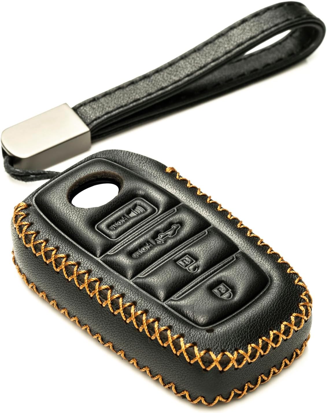 Amazon.com: Vitodeco Genuine Leather Smart Key Fob Case Compatible with ...