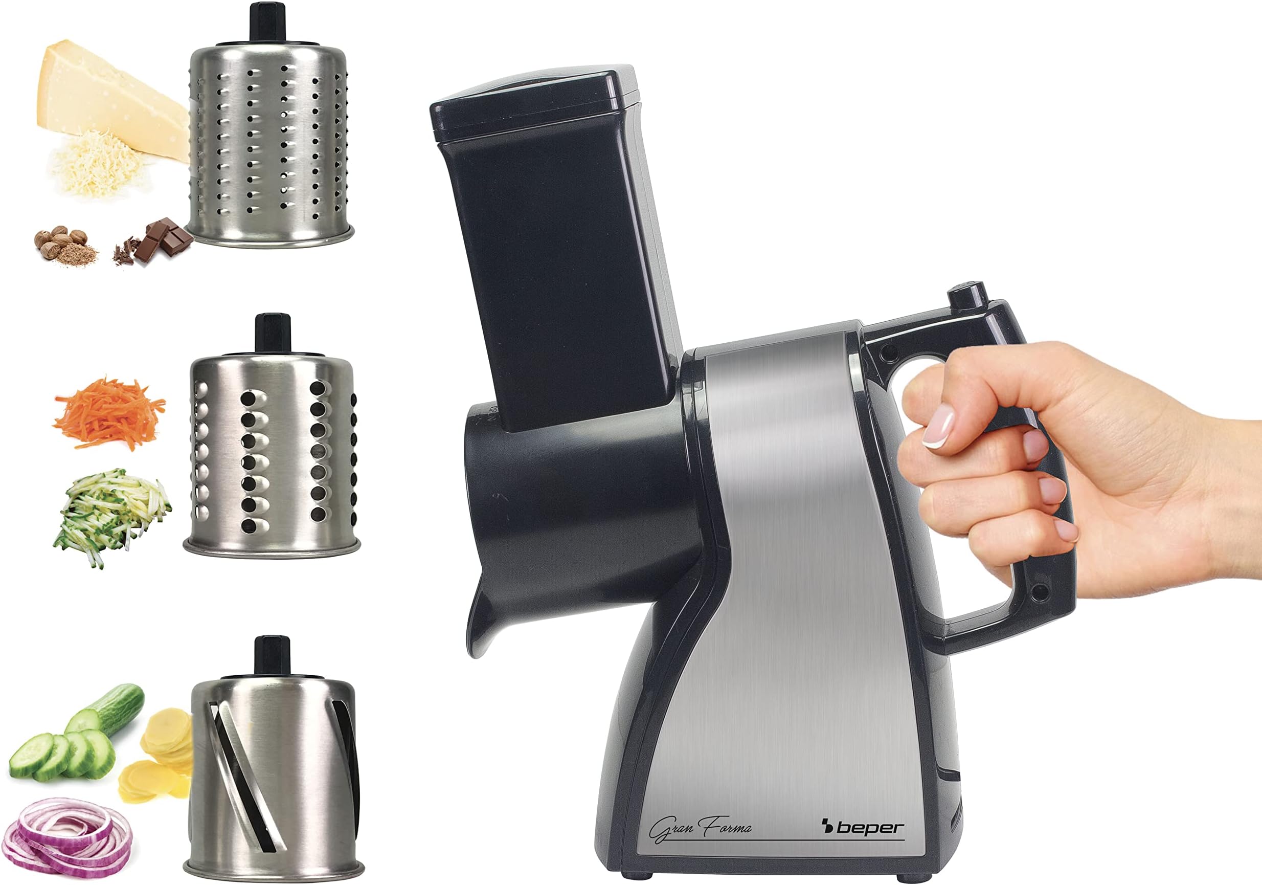 Ariete 44 Gratì Metal - Grattugia Elettrica Senza Filo - 1 kg formaggio ...
