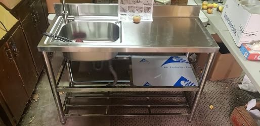 Free Standing Stainless-Steel Single Bowl Commercial Restaurant Kitchen ...