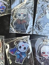 10 Packs Horror Movie Keychains Halloween Horror Keychains Bulk, Horror ...