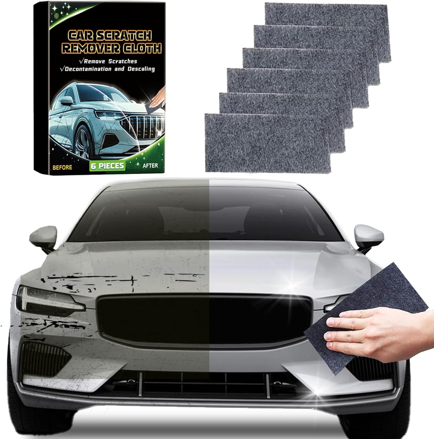 Amazon.com: Kokovifyves Nano Sparkle Cloth Car Scratches Remover, 2024 ...