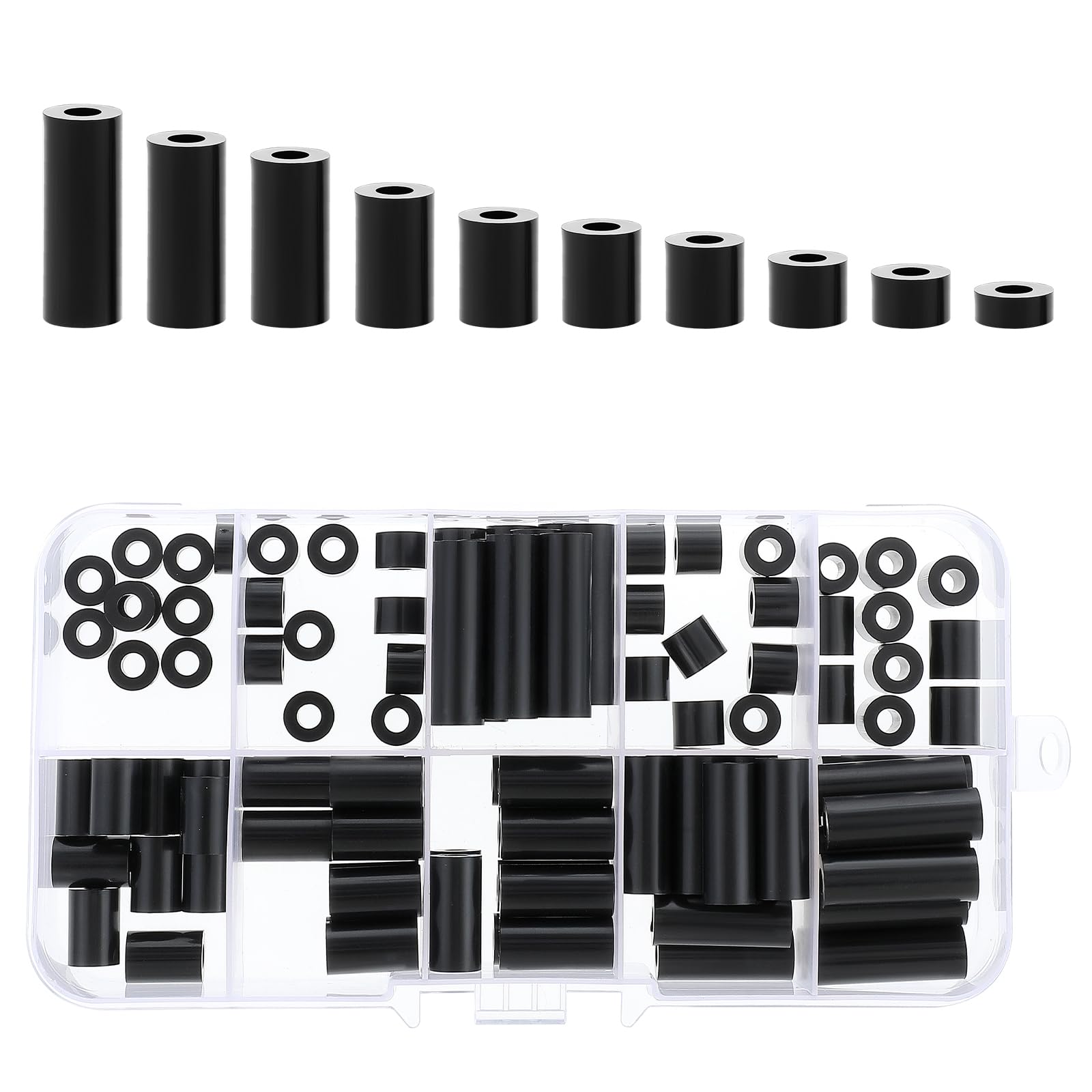 Round Plastic Spacers For M5 Screws Uxcell ABS Round Spacers - 20pcs ...