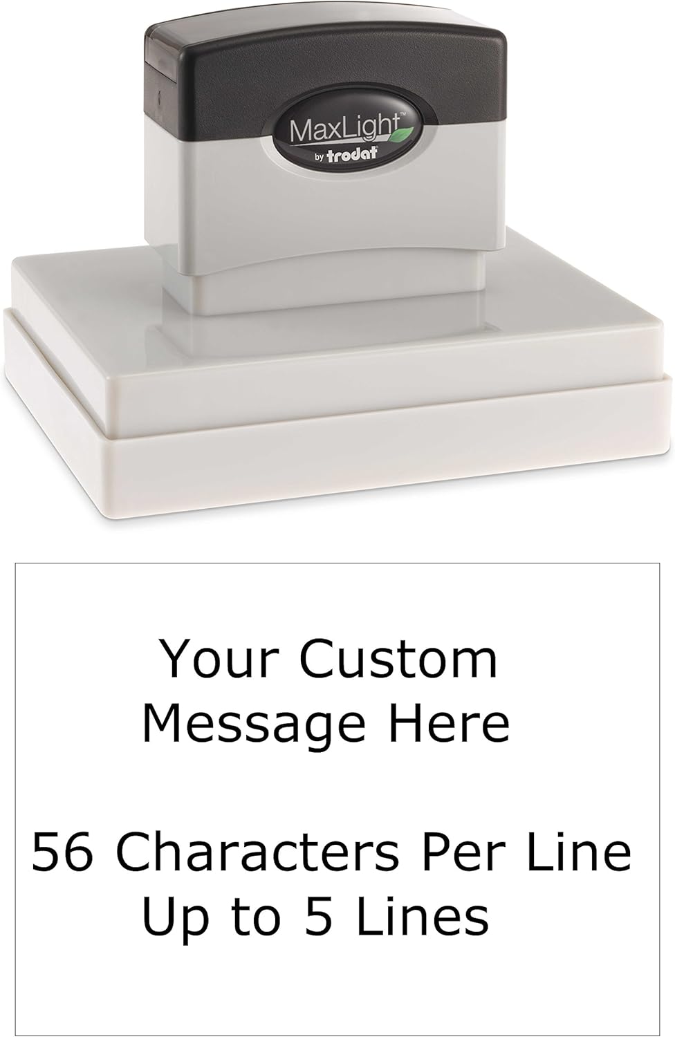 Amazon.com : Infusion MaxLight Custom Text Pre-Inked Rubber Stamp ...