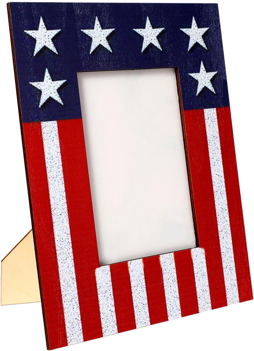 Amazon.com - PRETYZOOM American Picture Frame 4x6 - Rustic American ...