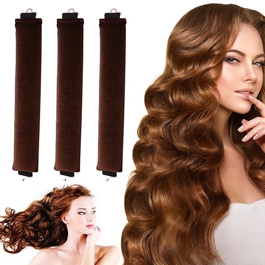 Amazon.com : Overnight Blowout,Heatless Curling Rod Set for Hair ...