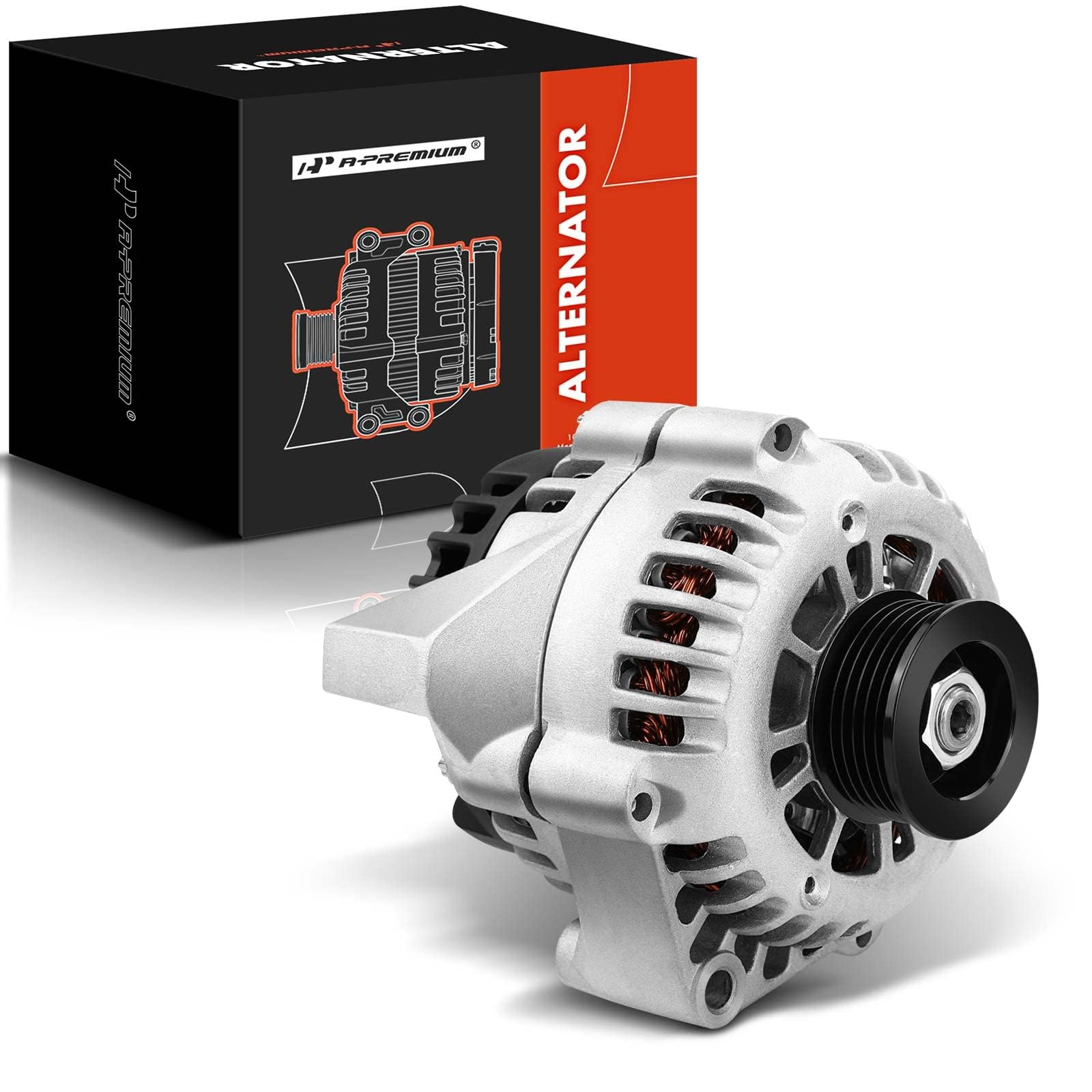 105A Alternator A-Premium Alternator - 105A, 12V, Clockwise, 6-Groove ...