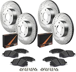 Amazon.com: Max Advanced Brakes Front & Rear Brake Kit For 2015-2017 Chrysler 200 w/12.99" Frt ...
