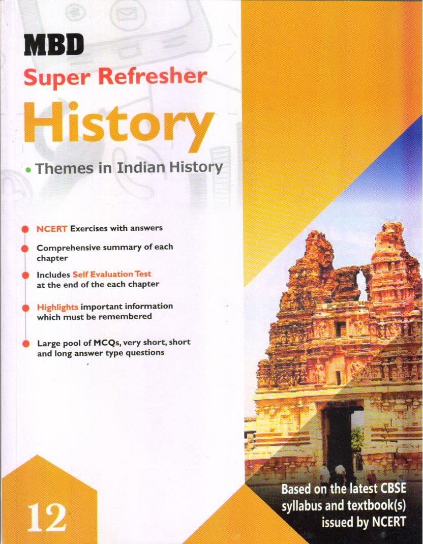 MBD Super Refresher History For Class 12 : Amazon.in: Books