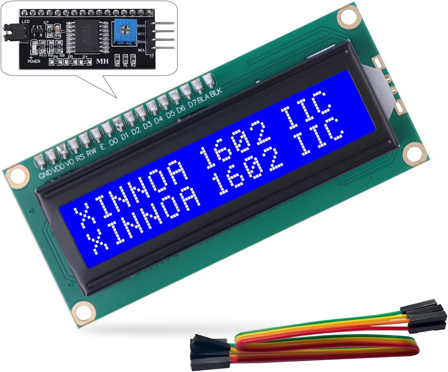 Amazon.com: Teyleten Robot LCD1602 LCD Display Screen Module 16X2 ...