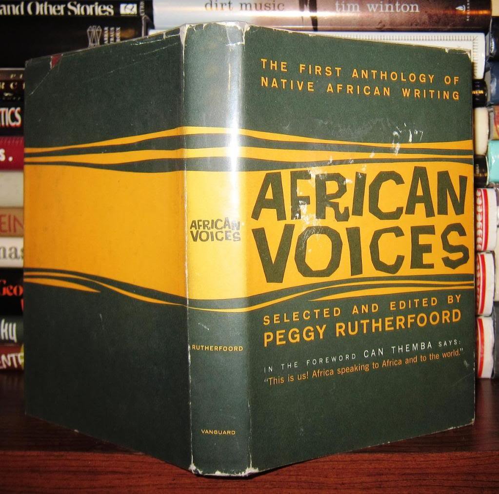 African Voices: An Anthology of Native African Writing.: Rutherford ...
