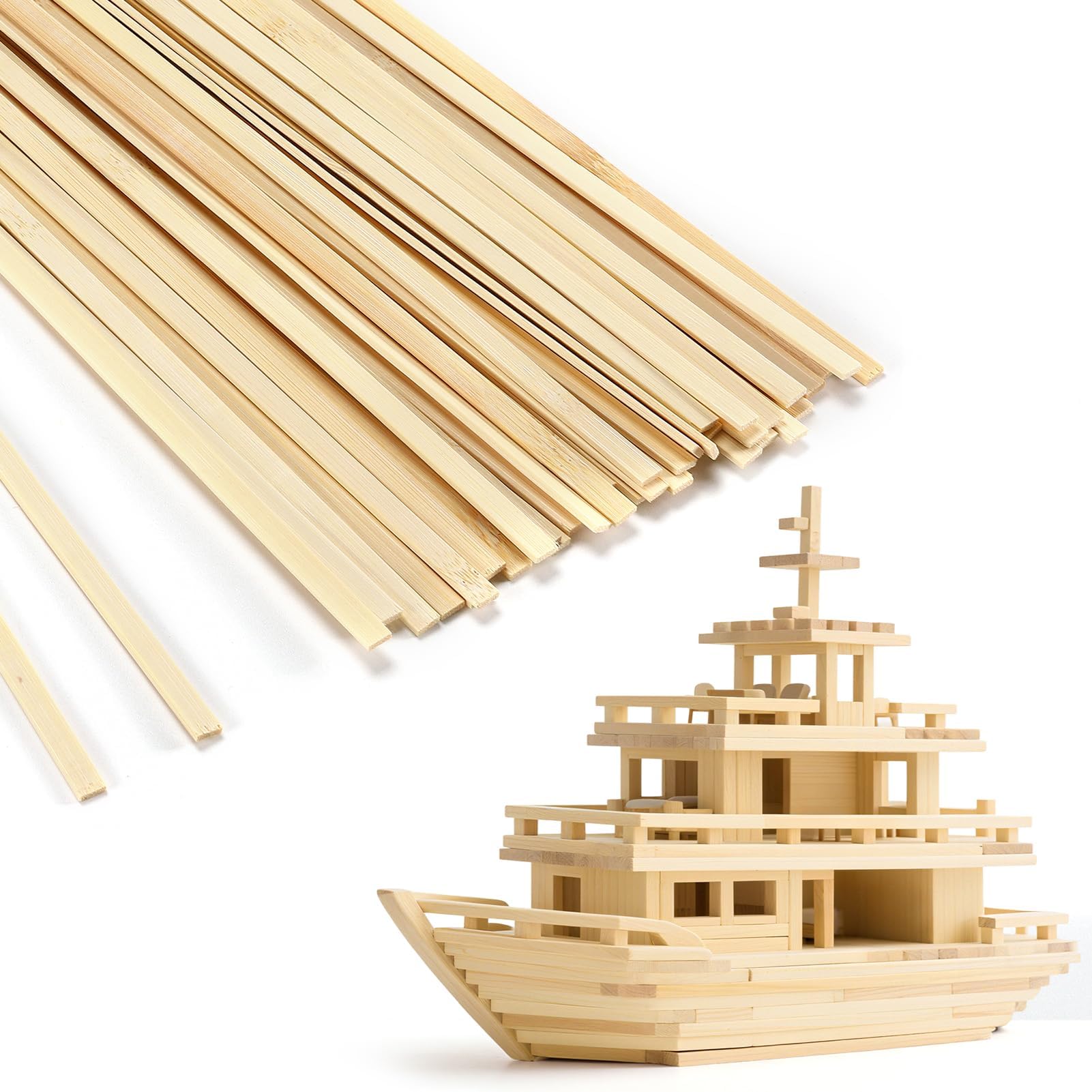 Amazon.com: Bright Creations Natural Bamboo Sticks for Arts and Crafts ...