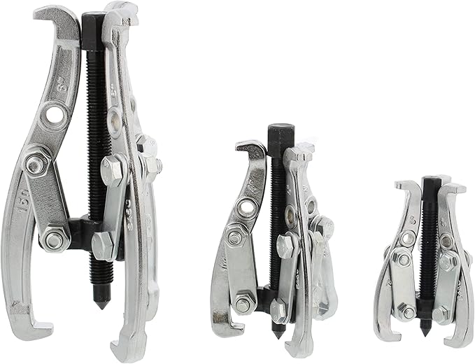 Amazon.com: ABN 3-Jaw Gear Puller Set – 3in, 4in, and 6in Removal Tool ...