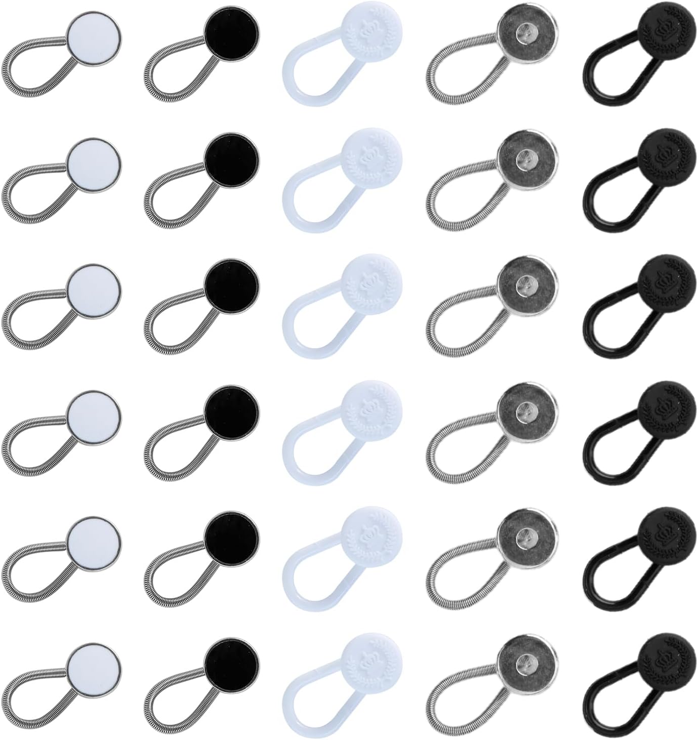 Amazon.com: 30pcs, Collar Extenders,Elastic Button Extender for Dress ...