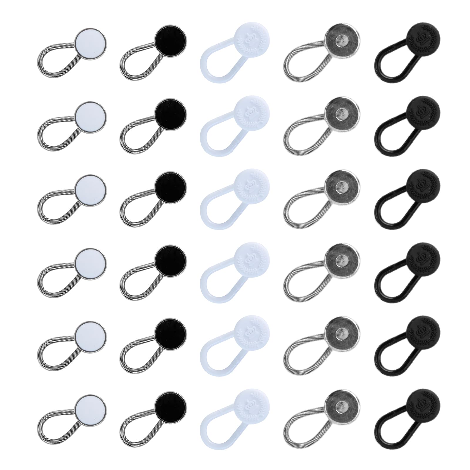 Amazon.com: 30pcs, Collar Extenders,Elastic Button Extender for Dress ...