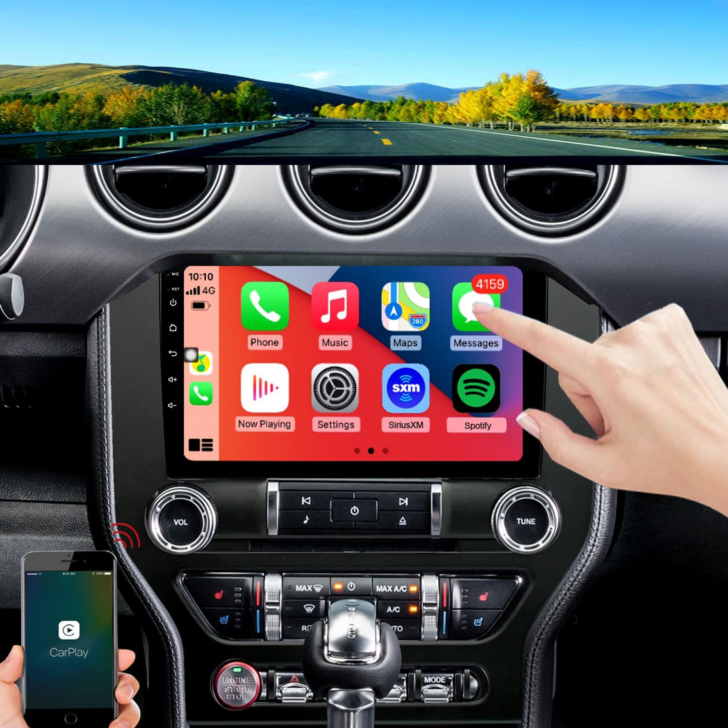 Amazon.com: for Ford Mustang Radio Upgrade 2015 2016 2017 2018 2019 ...