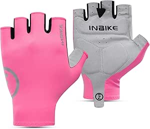 Amazon.com : INBIKE Cycling Gloves with Anti-Slip Shock-Absorbing Pad, Half Finger Bike Gloves ...