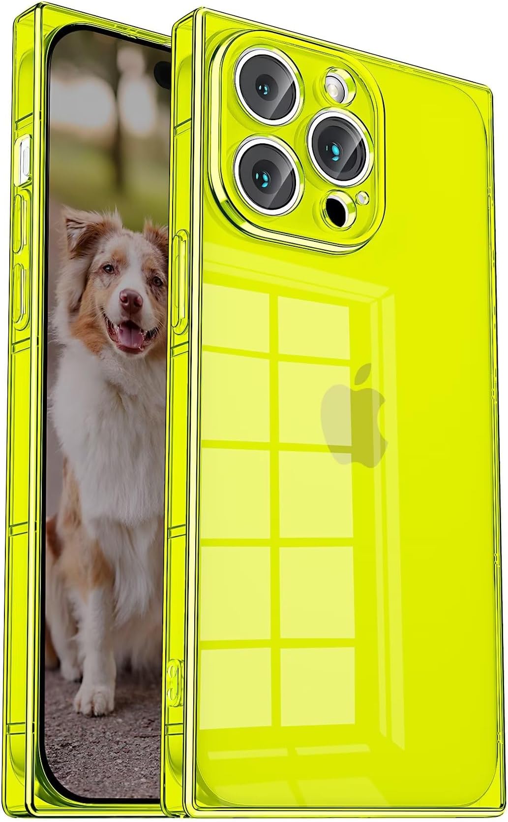 Amazon.com: Tzomsze Compatible with Square iPhone 15 Pro Max Clear Case ...