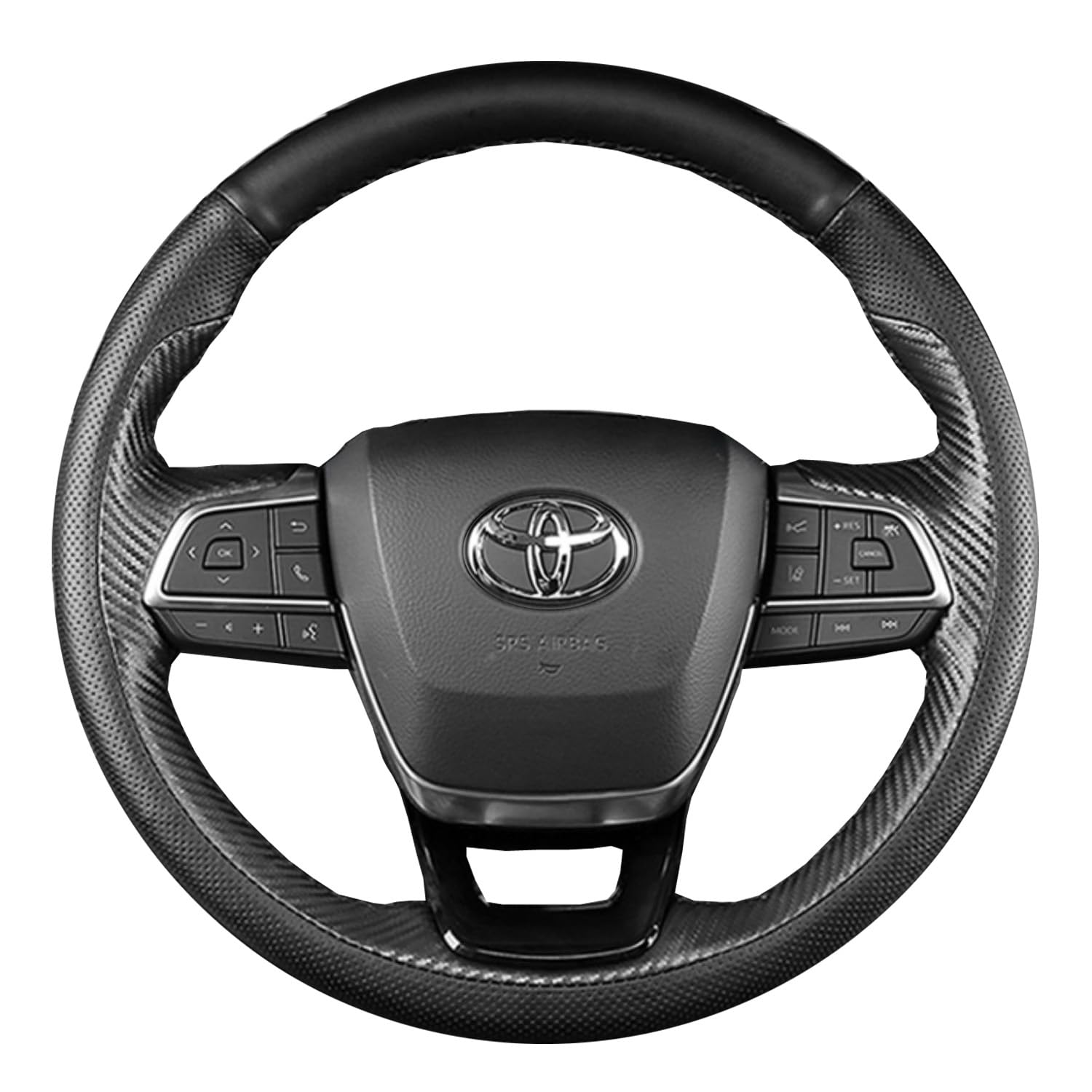 Snapklik.com : Matte Black Carbon Fiber & Nappa Perforated Leather ...