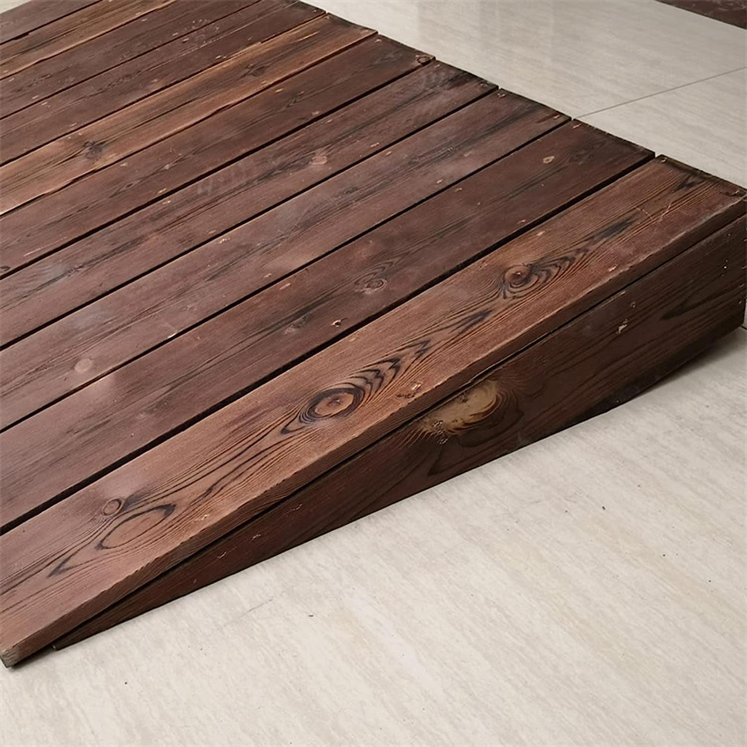 Wooden Threshold Ramp for Doorways, Rise Portable Non Slip Curb Ramps ...