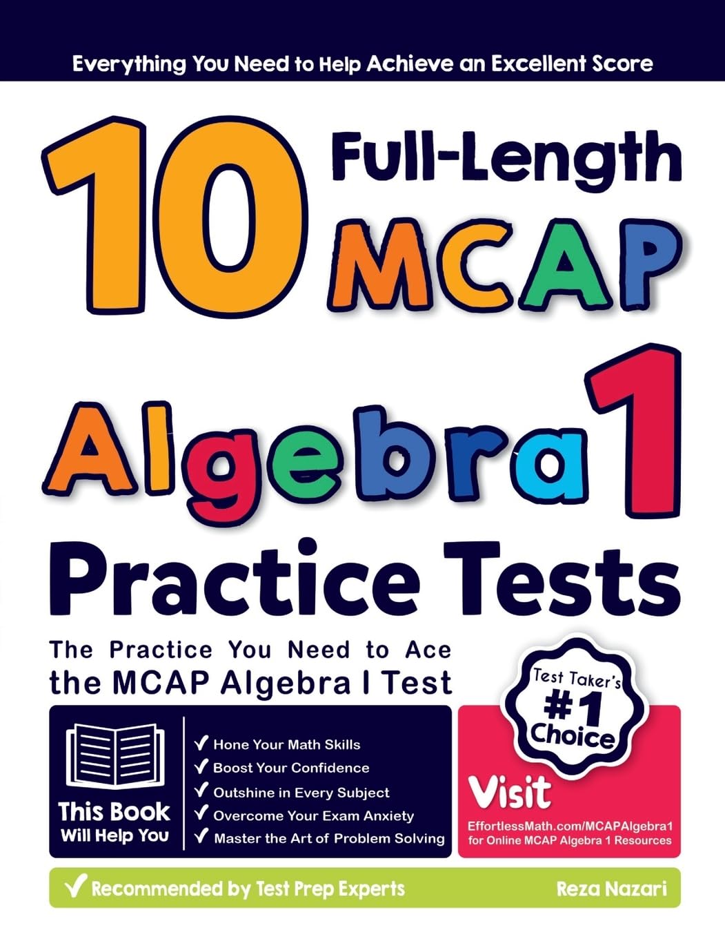 10 Full Length MCAP Algebra I Practice Tests: The Practice You Need to ...