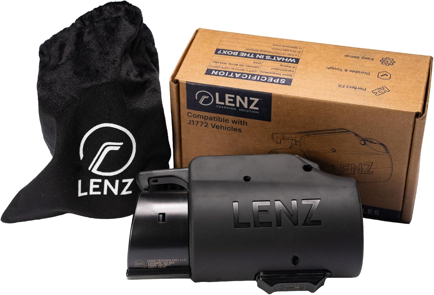 Amazon.com: LENZ NACS (Tesla) Charging Adapter to J1772 EVs [Safety ...