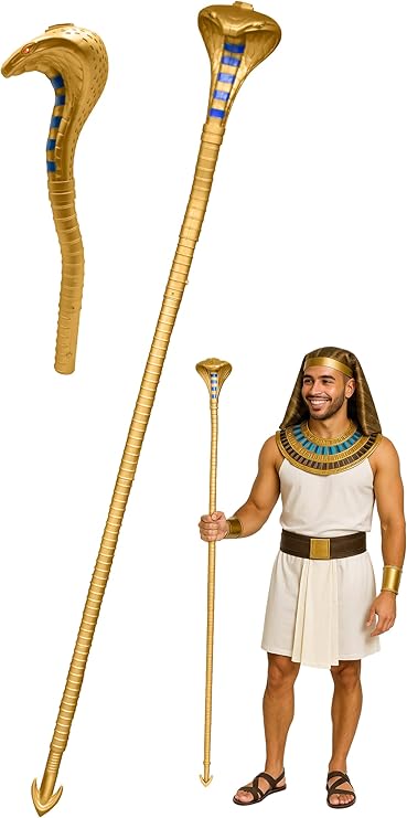 Amazon.com: Nicky Bigs Novelties Light-Up Cobra Snake Staff 60″ Pharaoh ...