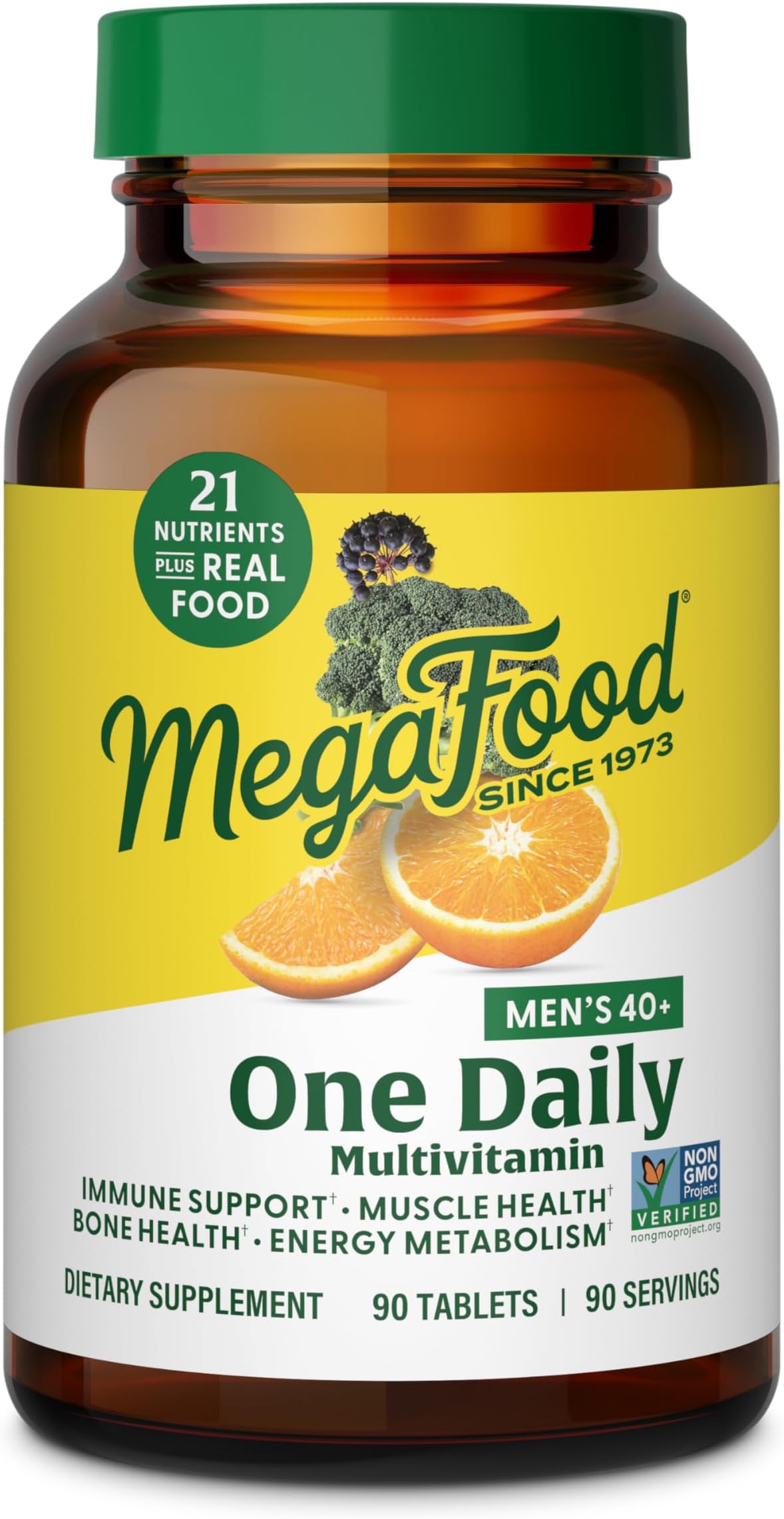 Amazon.com: MegaFood Men's 40+ One Daily Multivitamin for Men With ...