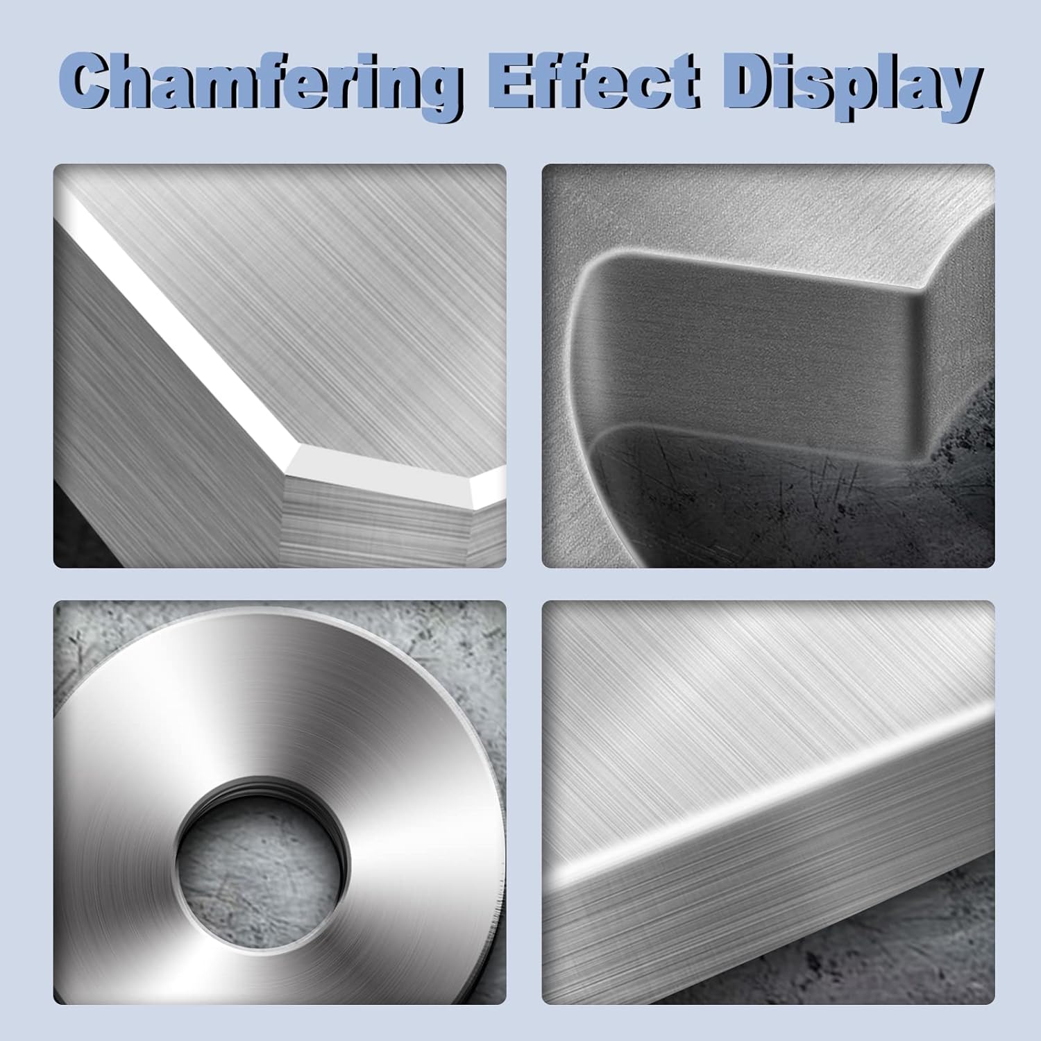 Mini máquina de biselado neumática 2 en 1, herramienta de chaflán de ...