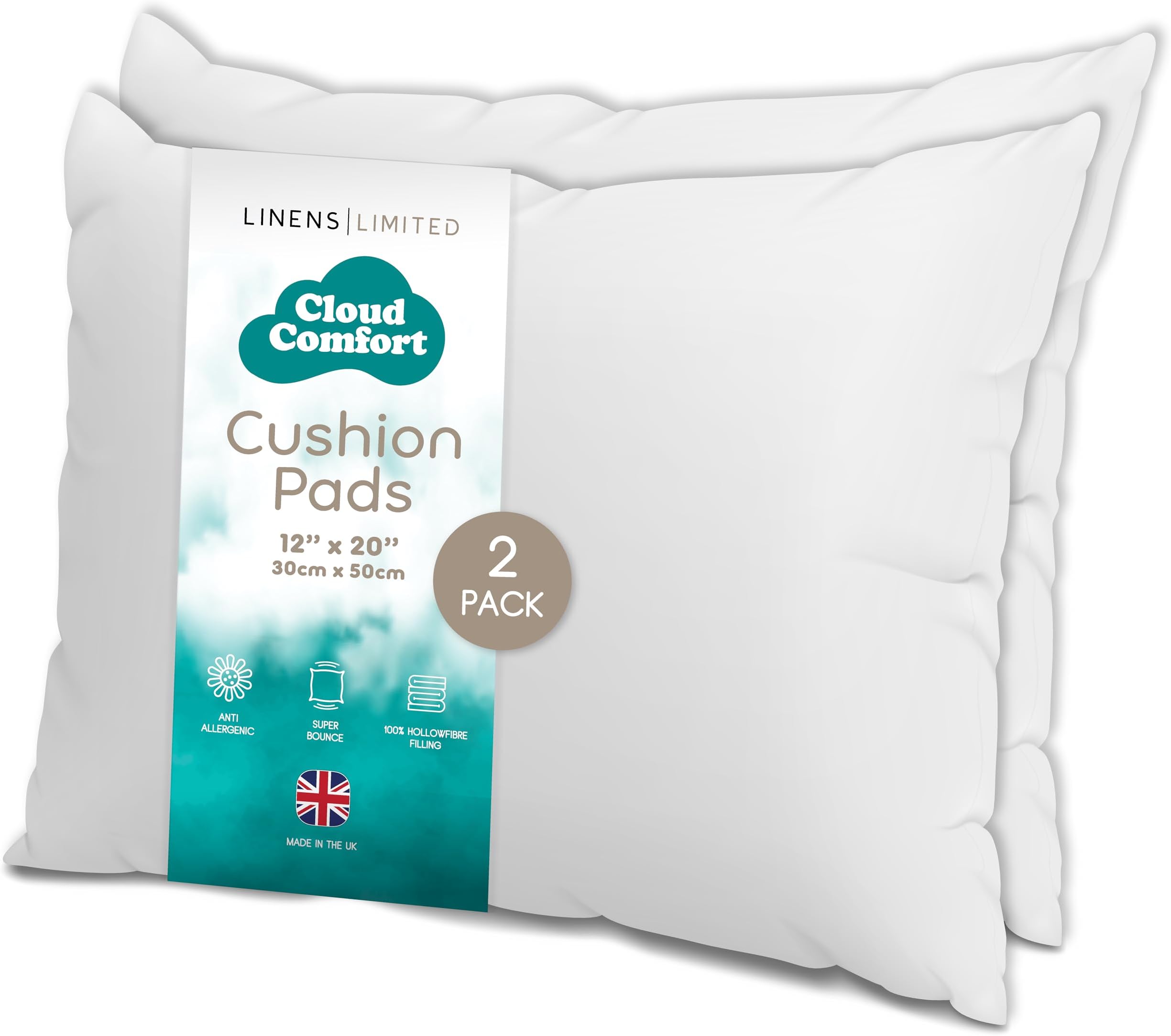 YOUMEE Bedding Cushion Inner Pads - Inserts, Hollowfibre, Soft Filled ...