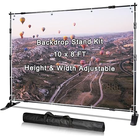 Amazon.com: ShowMaven 10x8ft Photography Backdrop Stand Heavy Duty ...