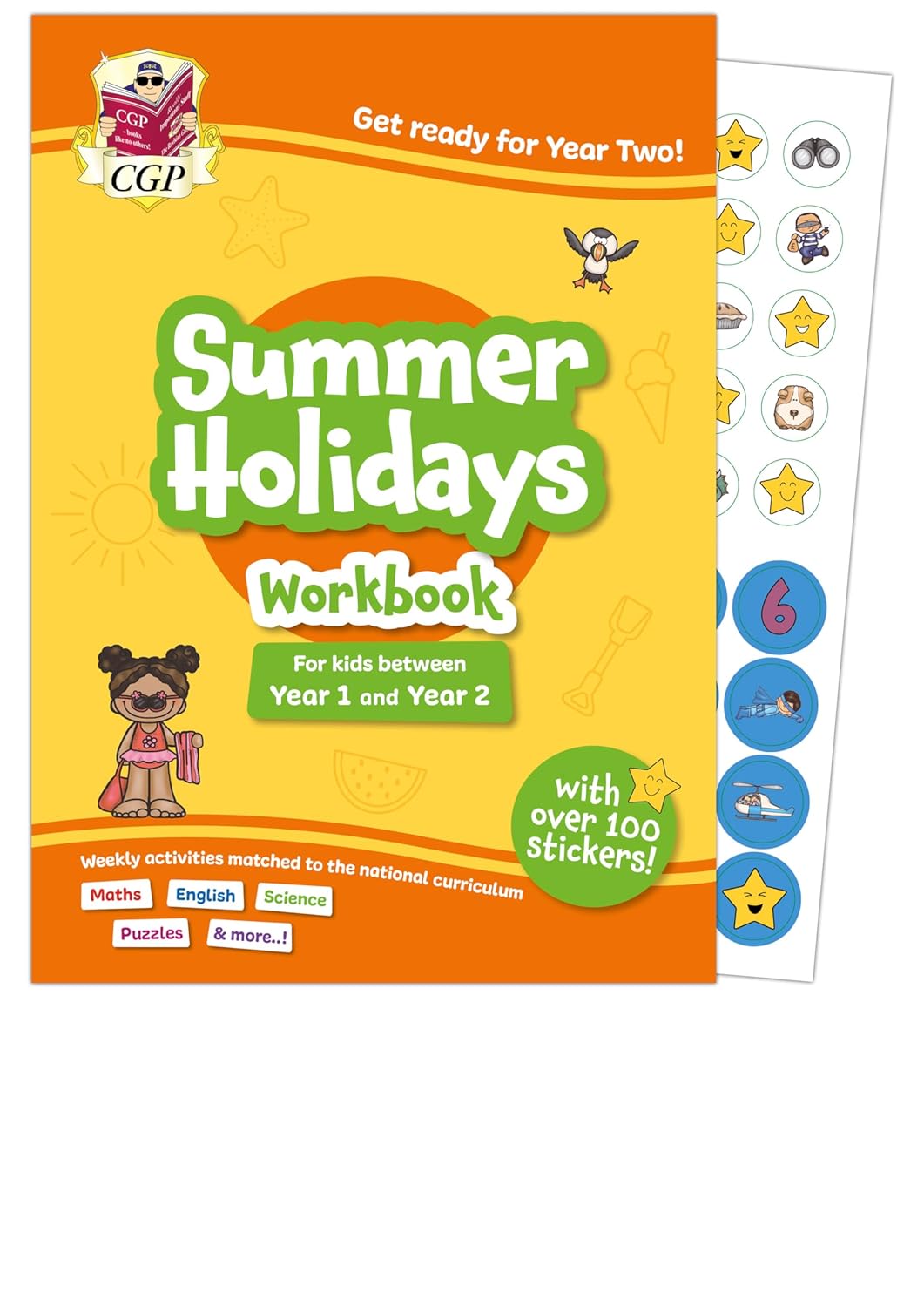 CGP Summer Holidays Activity Workbook - for kids between Year 1 and Year 2 (ages 5-6) (CGP ...