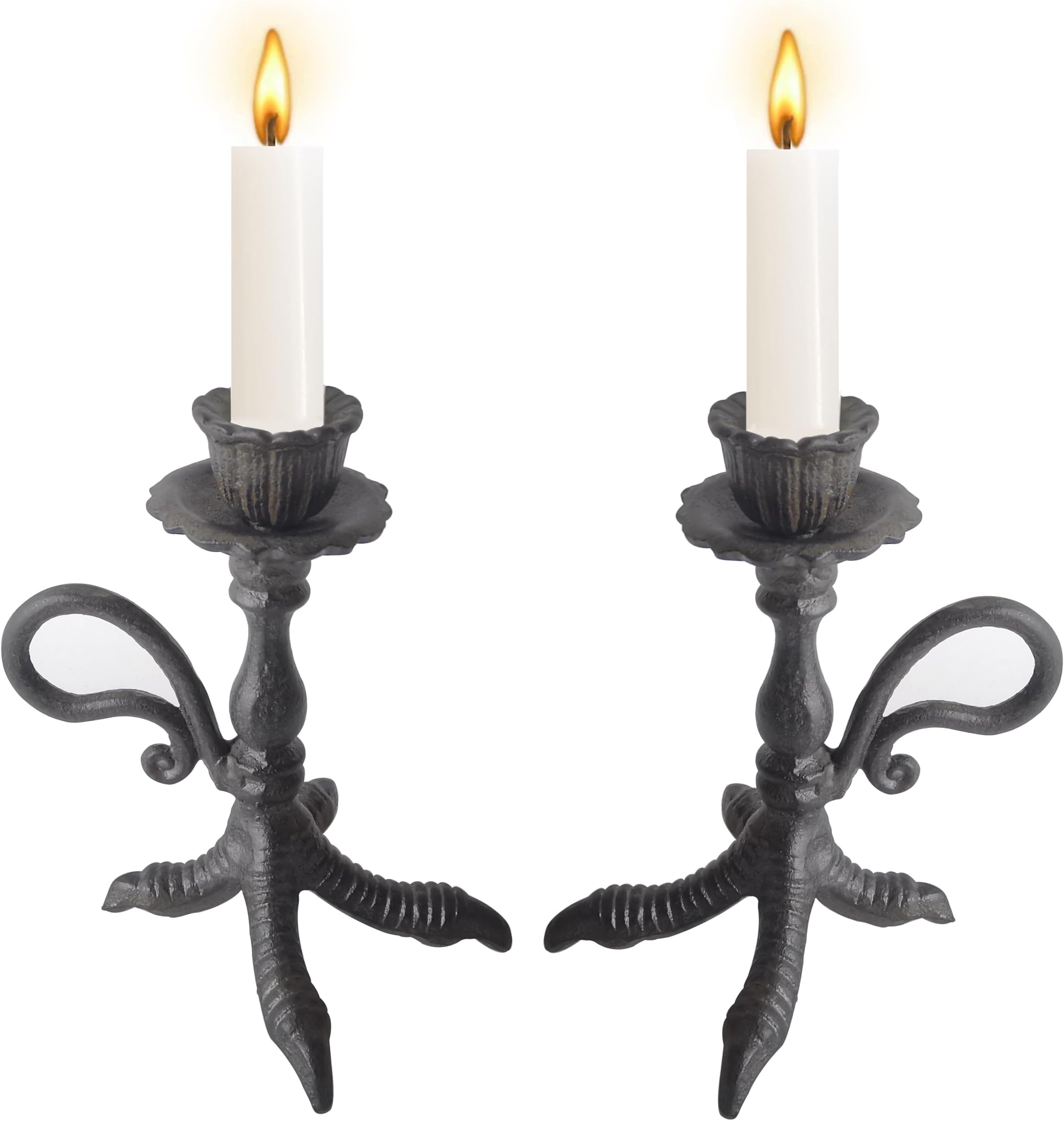 Amazon.com: Claw Foot Candlestick Holders - Feet Taper Candle Holders ...