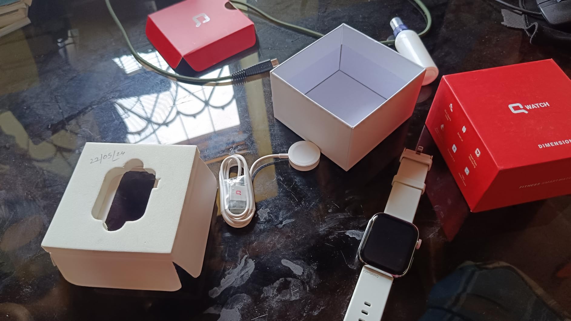 Compaq Q Watch Dimension Series with 1.81" HD Display| BT Calling ...