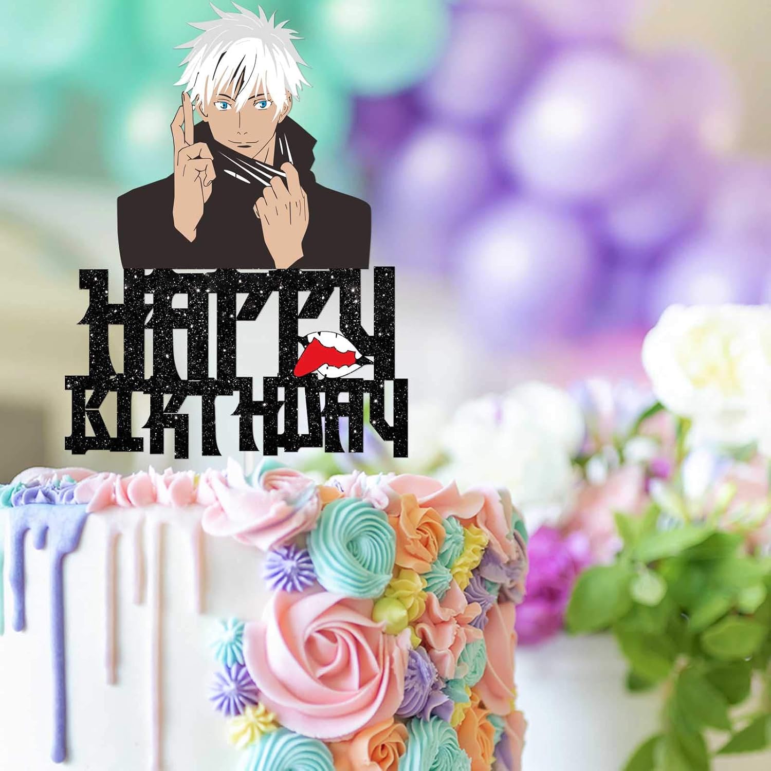 Gojo Satoru Happy Birthday Cake Topper Animate Theme Philippines | Ubuy