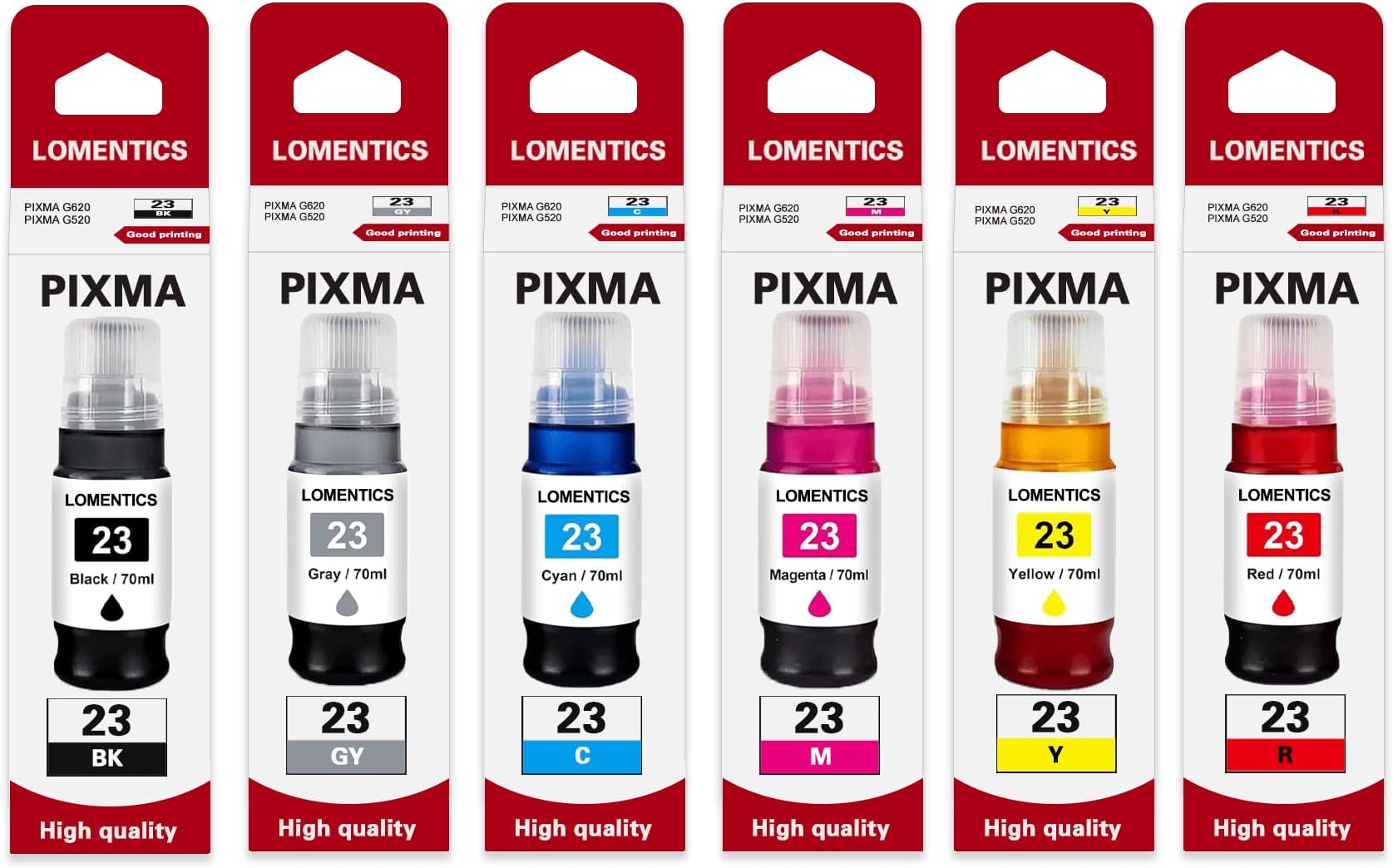 Amazon.com: LOMENTICS Refill Ink Replacement for Canon PIXMA G620 G520 ...