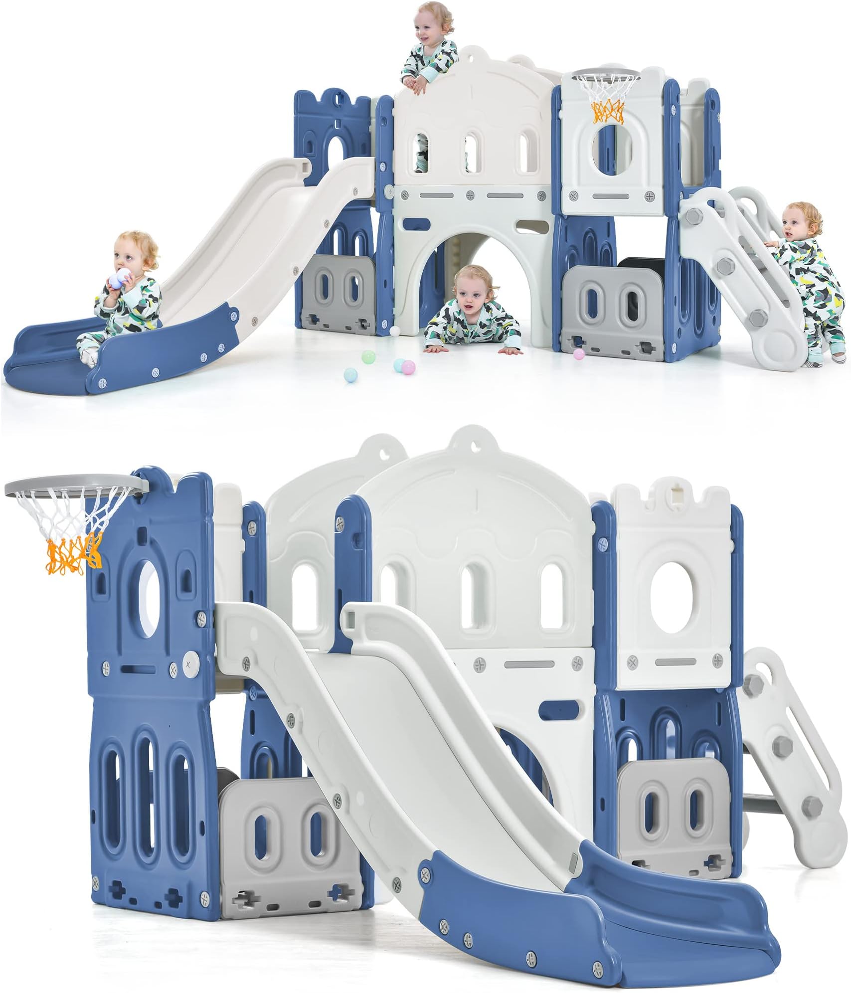 Amazon.com: VEVOR Toddler Slide, Kid Slide for Toddlers Age 1-12 w ...