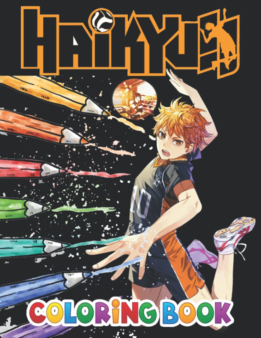Haikyu Coloring Book 50 High Quality Volleyball Sport Anime Colouring ...