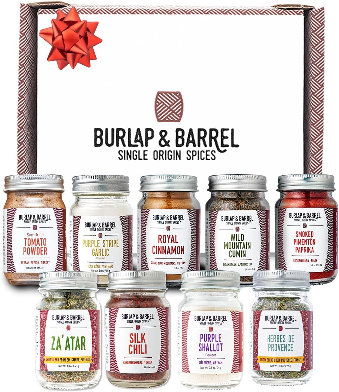 Amazon.com : Burlap & Barrel 9-Pack Spice Gift Set - As Seen On Shark ...