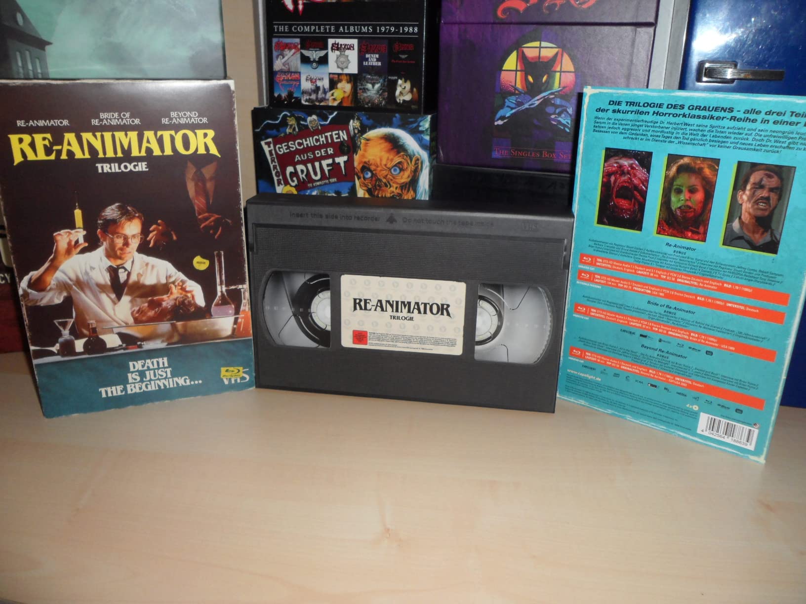 Re-Animator 1-3 - 4-Disc Limited Collector's Edition im VHS-Design [Blu ...