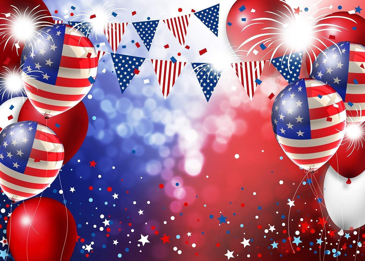 Amazon.com : LTLYH 7x5ft Patriotic Backdrop for Photography American ...