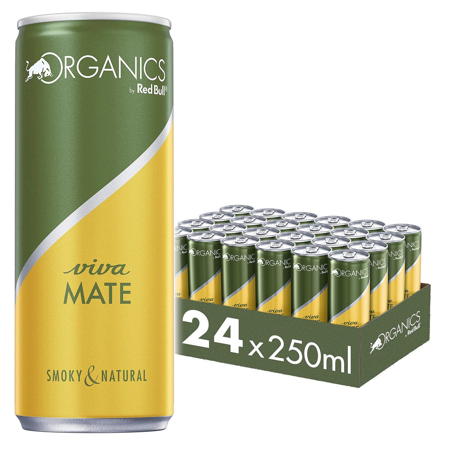 Organics by Red Bull Viva Mate, 24 x 250 ml, Dosen Bio Getränke 24er ...