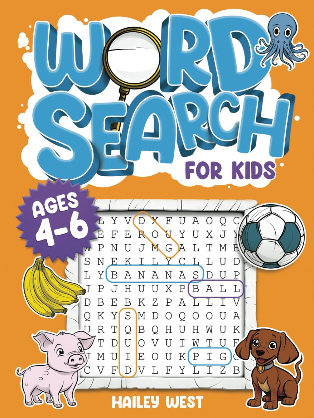 Word Search for Kids Ages 4-6: 100 Fun and Educational Word Search ...