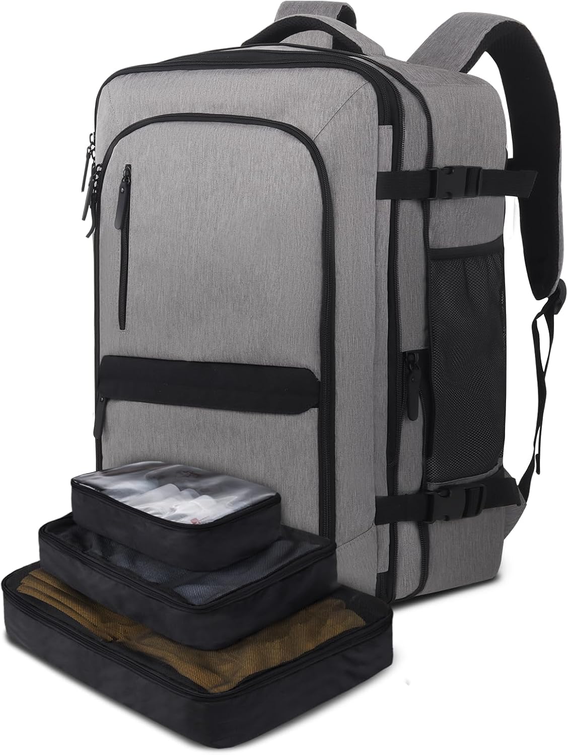 Amazon.com: OPOALO 50L Large Travel Backpack with Packing Cubes, 20 ...