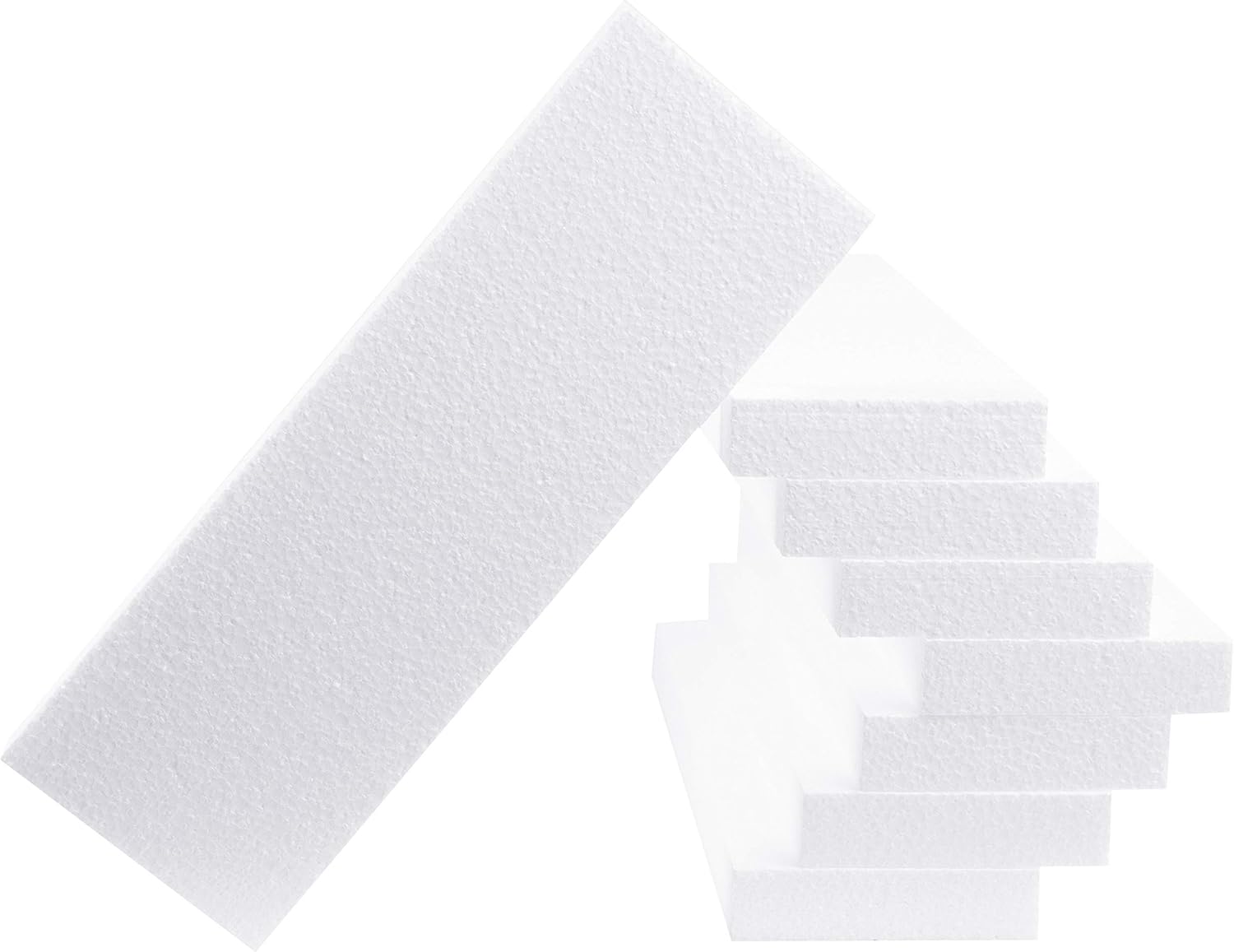 Silverlake Craft Foam Block - 8 Pack of 4x12x1 EPS Polystyrene Sheets ...