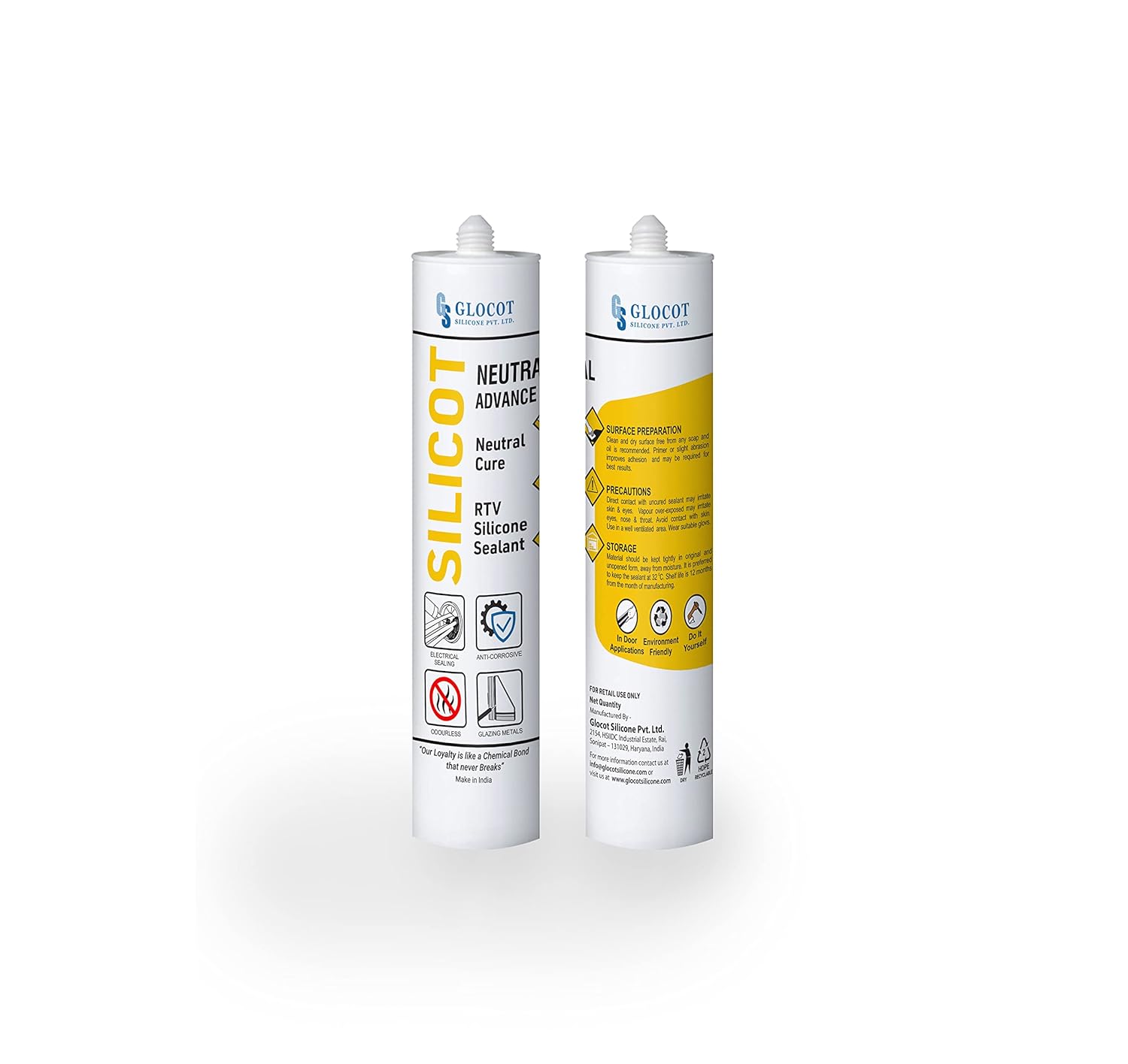 SILICOT Neutral Advance Red RTV Silicone Sealant : Amazon.in ...