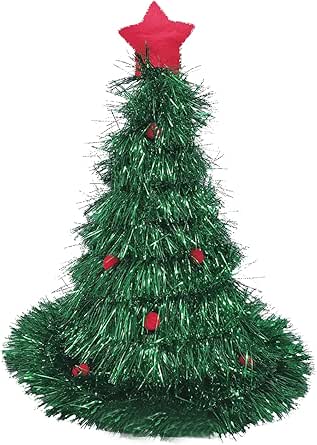 Amazon.com: Sheliky Christmas Tree Hat for Christmas Dress up Party ...