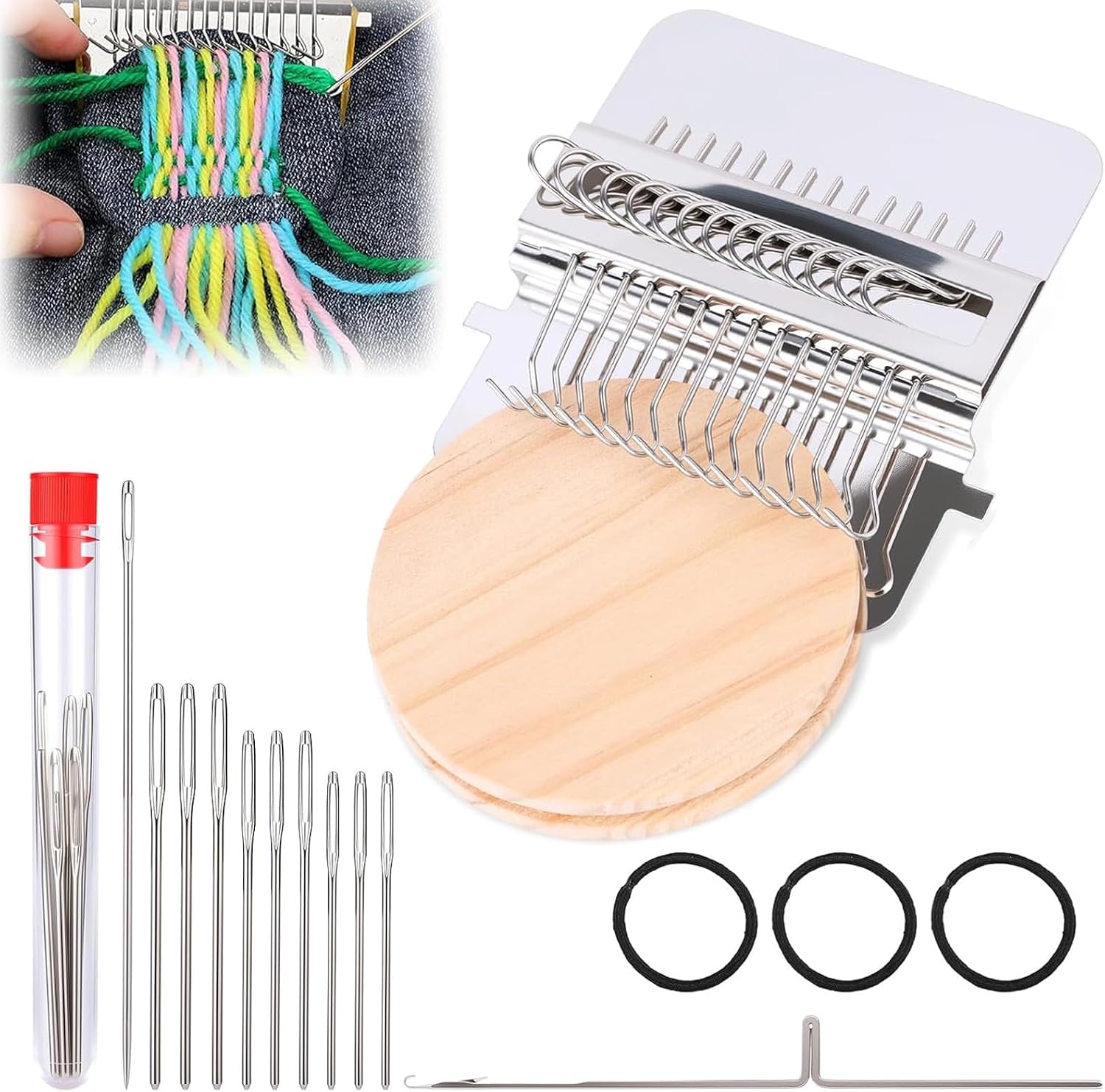 Amazon.com: PatchMaker 2.0 Kit, Mini Portable Darning Loom for ...
