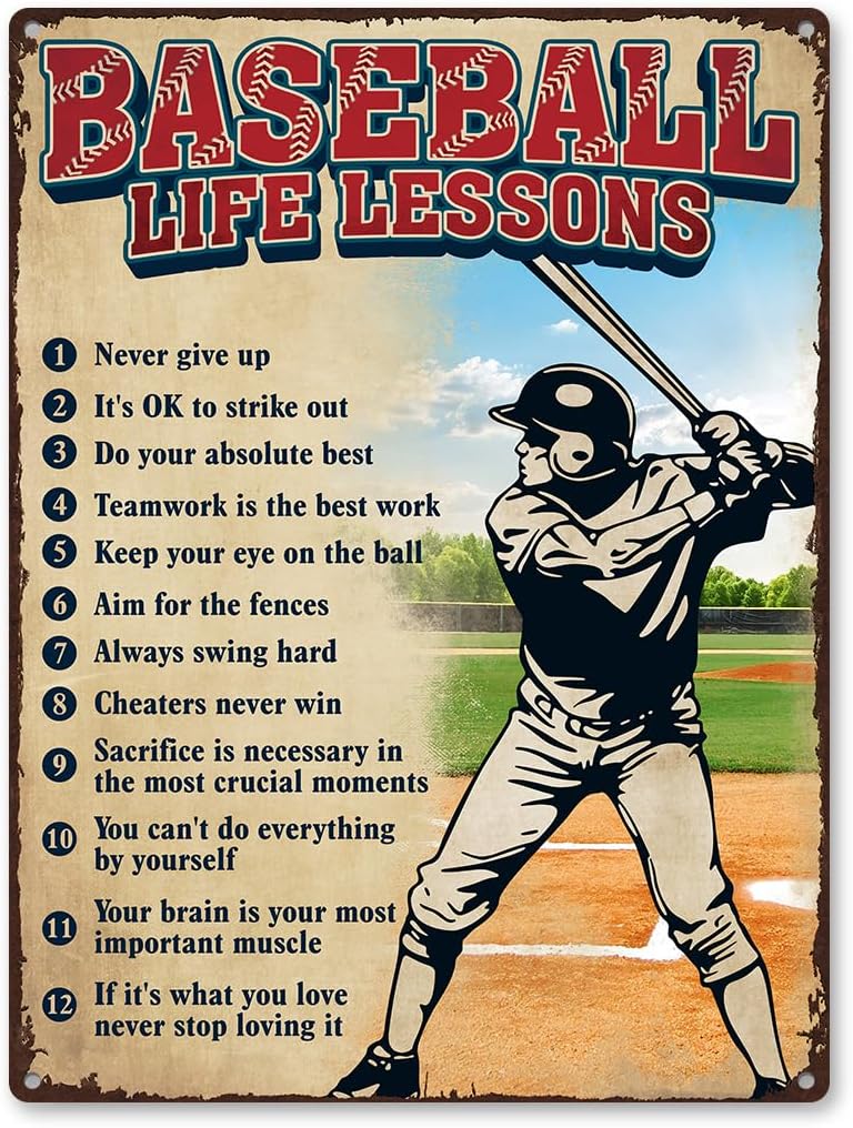 Amazon.com: Baseball Signs - Baseballs Stuff Decor For Boys Bedroom ...