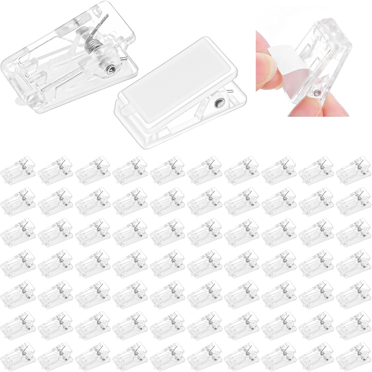 Amazon.com: Kifmurase 360Pcs Self-Adhesive Clips, Sticky Clips for Wall ...