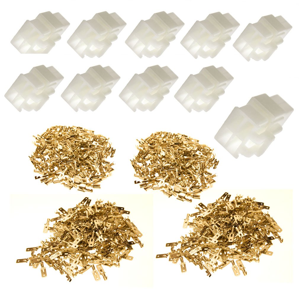 Amazon.com: SING F LTD 10Pcs 4 Way Pin Electrical Multi Plug Connector Kits